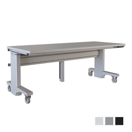 Bostontec Electric Height Adjust Workbench, 30"d X 72"w, 500 lb cap, Laminate Work Surface, w ...